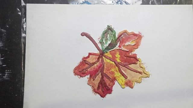 Кленовый лист / Объемная картина своими руками