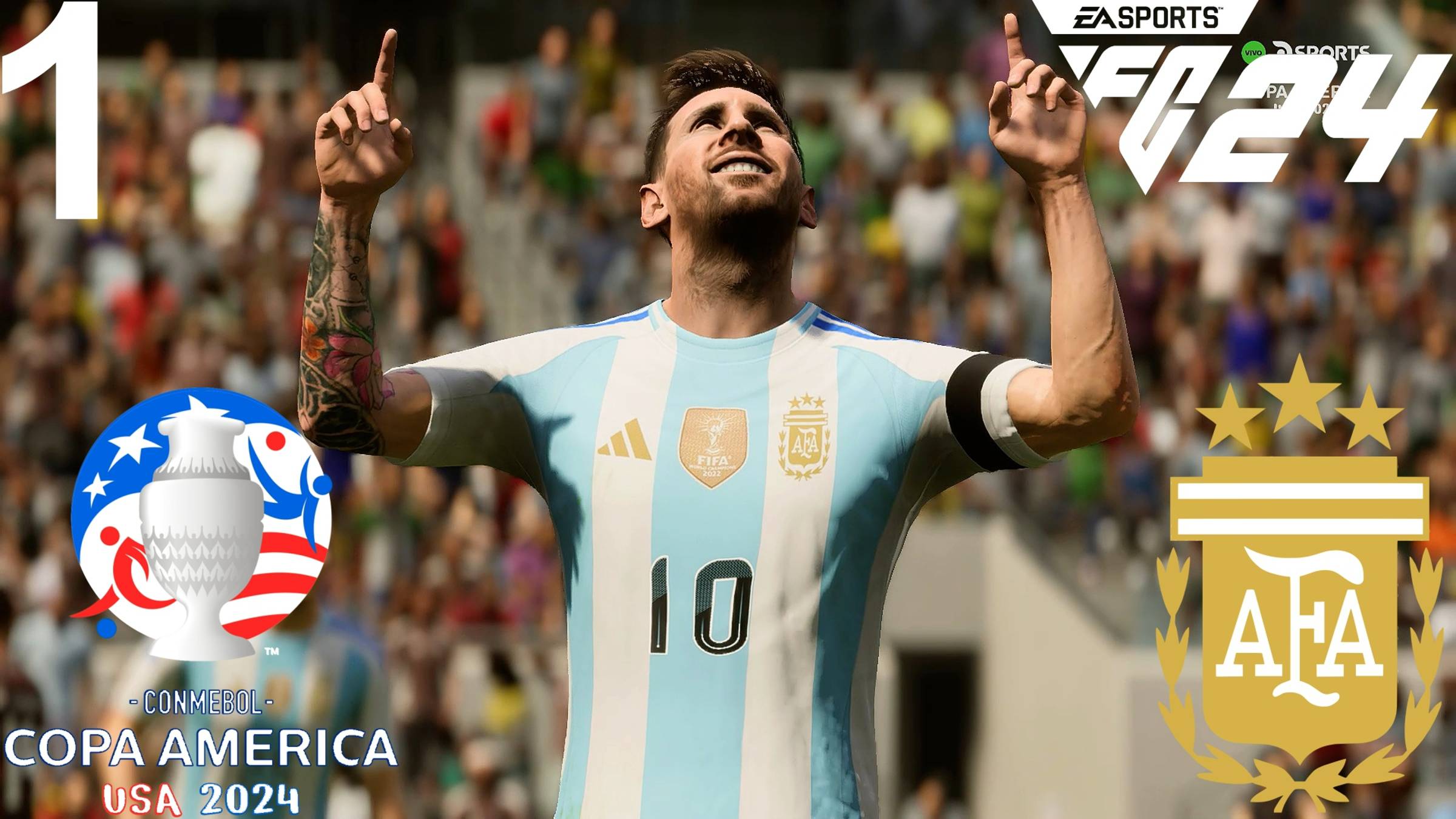 FC 24 КАРЬЕРА ЗА АРГЕНТИНУ #1 - КУБОК АМЕРИКИ 2024 и МЕССИ С АРГЕНТИНОЙ ИДЁТ ЗА ОЧЕРЕДНЫМ КУБКОМ!!!