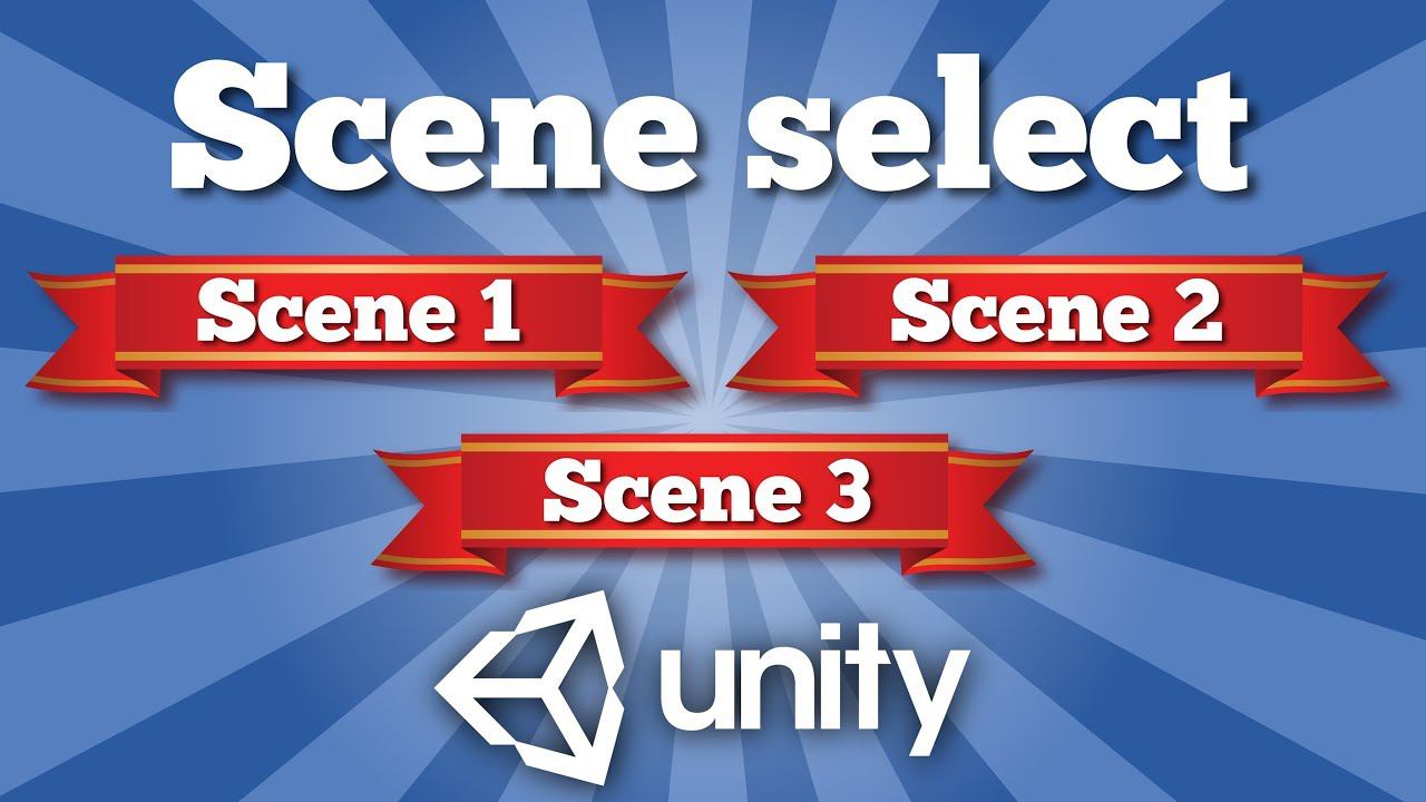 How to create scene select menu in Unity game? Unity Software Main Menu Tutorial.