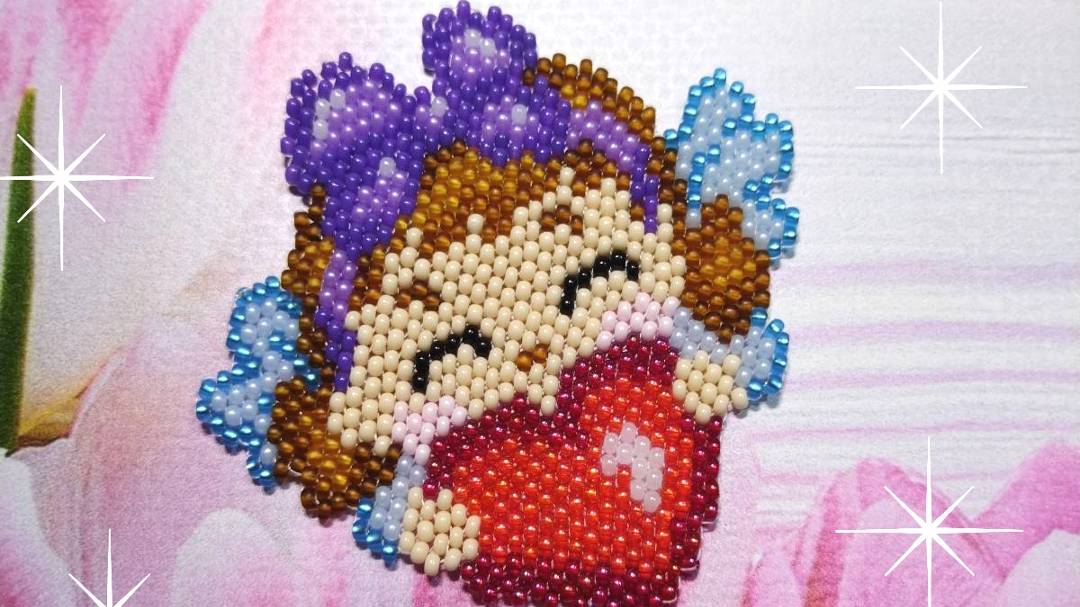 Мастер-класс Ангелочек из бисера. Часть 4