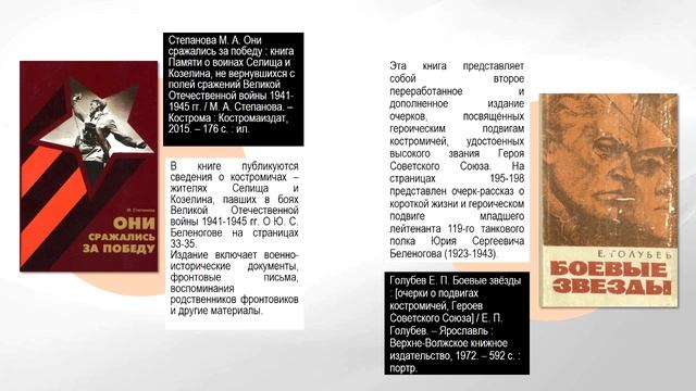 Виртуальная выставка к 100-летию со дня рождения Героя Советского Союза Ю.С. Беленогова