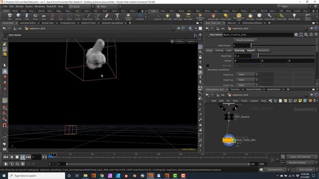 011 Dust trails simulation part 1
