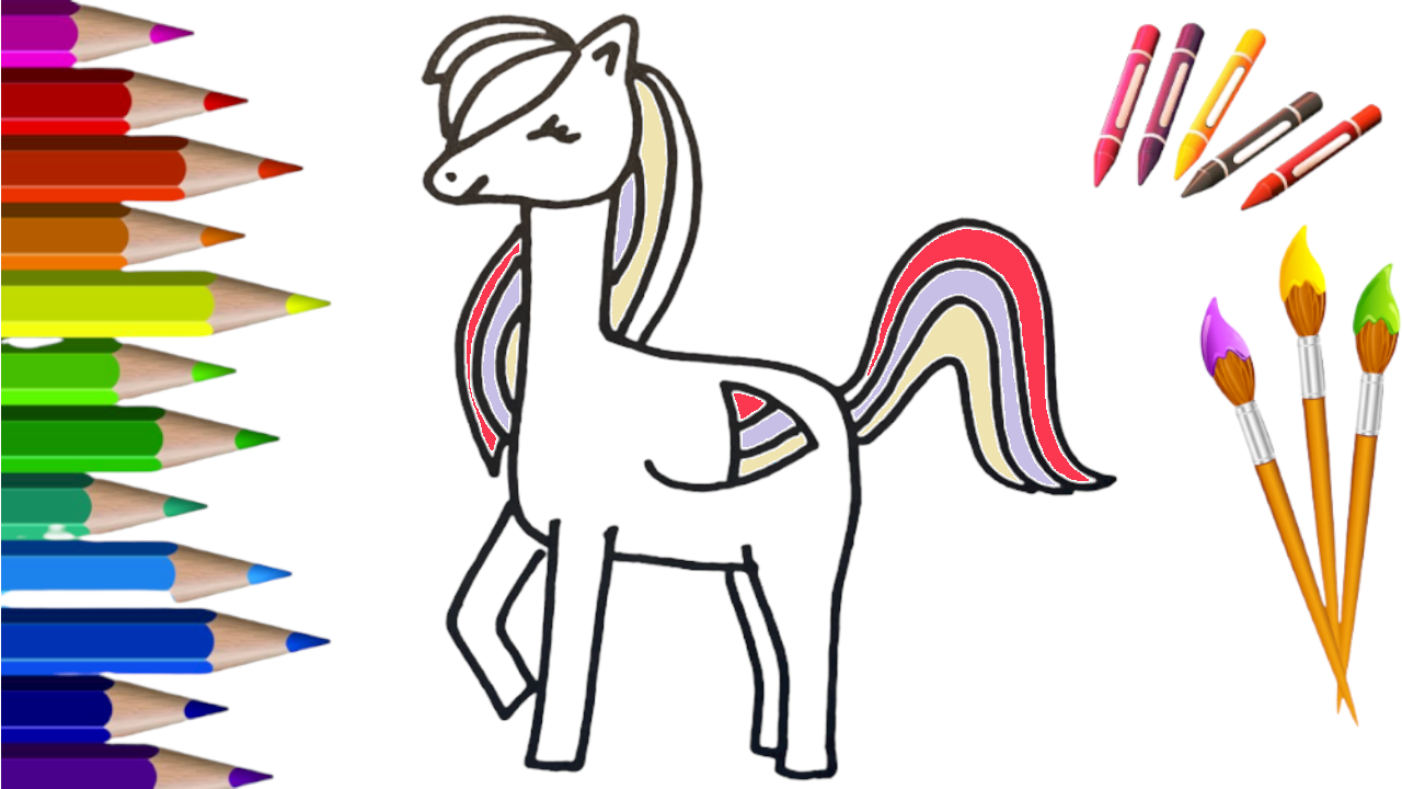 Как нарисовать ЛОШАДКУ. Рисовать просто