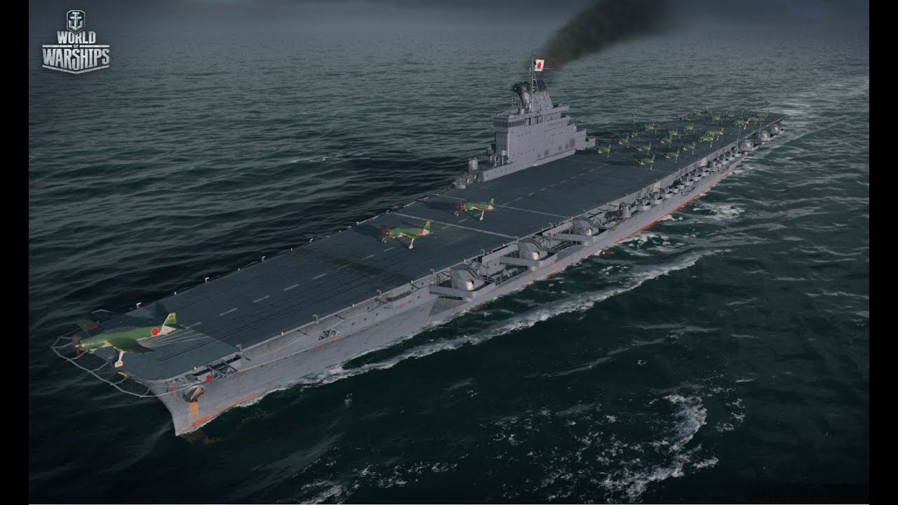 Авианосец Hakuryu 357K Урона! World of Warships