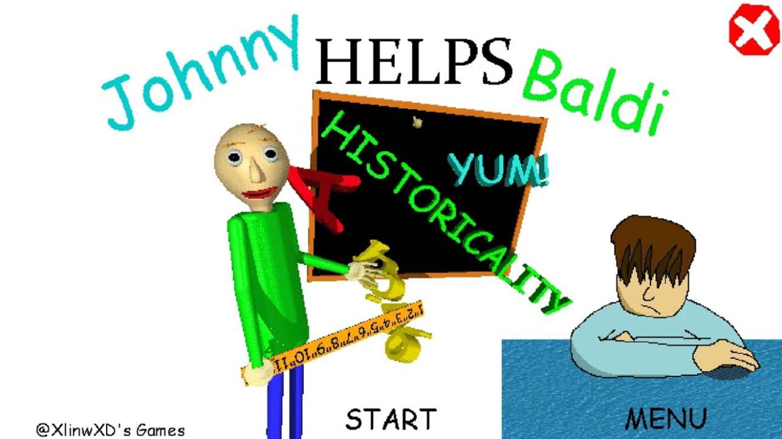 Проходим мод Johnny Helps Baldi | BALDI MOD
