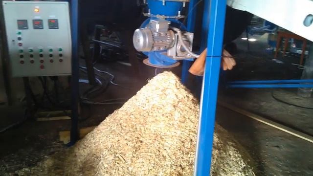 Видео-отчет о работе Рубительной машины Вх600 с пневмотранспортом.mp4