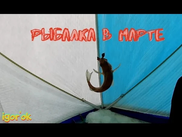 Рыбалка на р.Туба. Рыбалка в марте. Кучка ерша.mp4