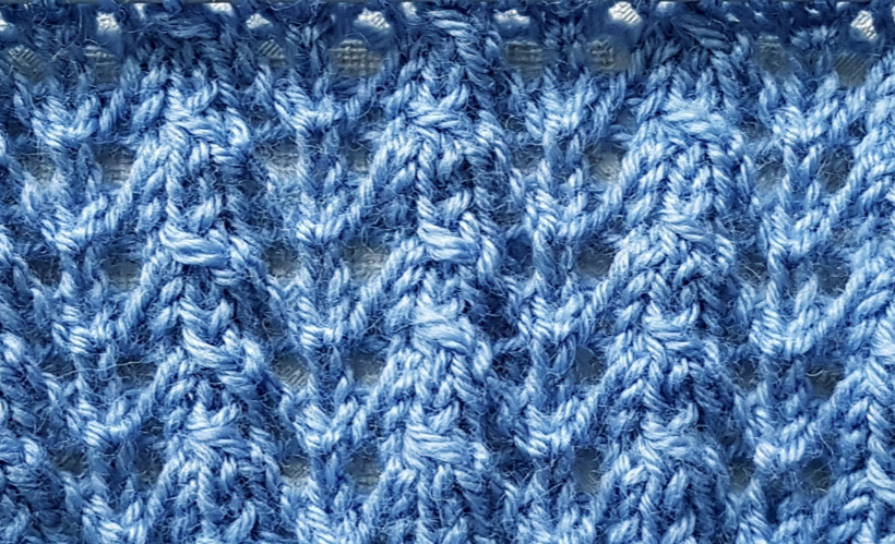 #6 Простой и красивый ажурный узор спицами. Для джемперов и кардиганов