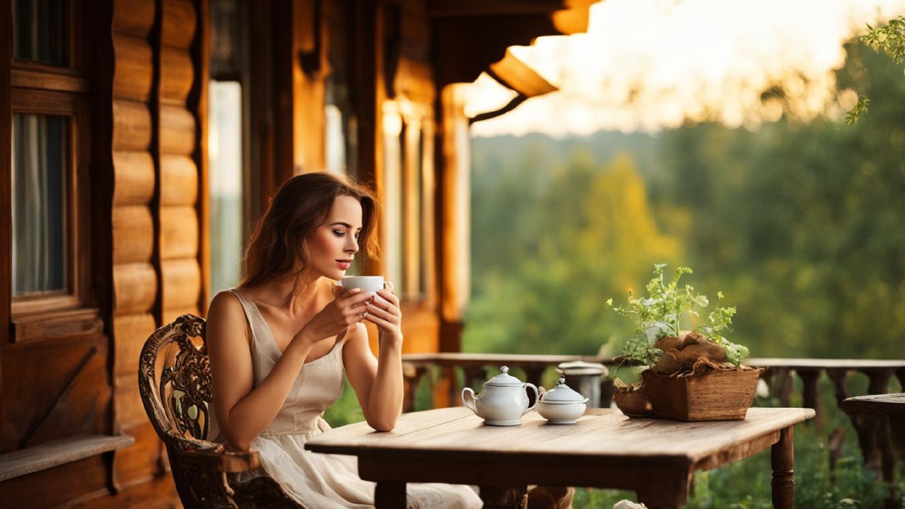 Возведёшь ты дом в деревне, будет тля побеждена, на веранде чай с вареньем, рядом милая жена.