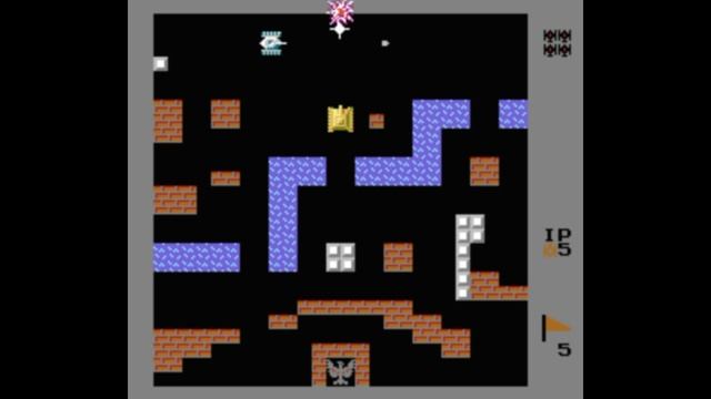 Dendy (Famicom,Nintendo,Nes) 8-bit Battle City Stage 1-10 Прохождение