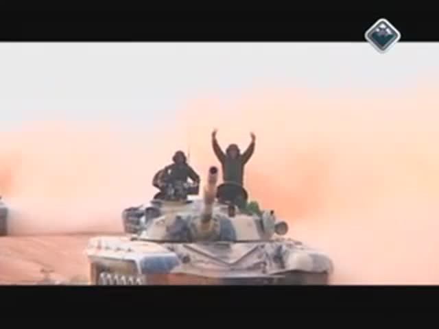 Армейские учения ливийской армии - Бог, Муаммар и Ливия едины!