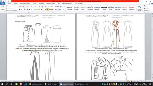 1. Разбор Лукбука для типажа Гамин-Драматик. Доминанта Лица - Драматик, Доминанта Фигуры - Гамин