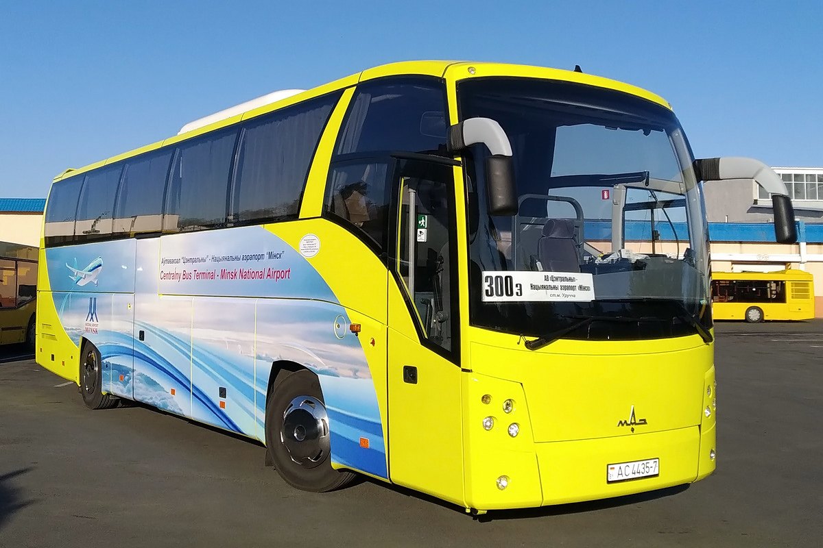 Автобус Минска МАЗ 251.062 АС 4435-7 Маршрут №300э АВ Минск - Аэропорт (АВ Центральный - Восток)