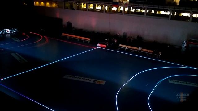 Лазерное шоу перед гандбольным матчем Спартак - Чеховские Медведи