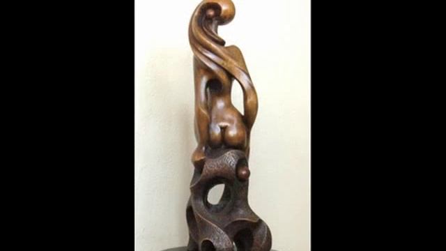 Купальщица. ( резьба по дереву h=70cm) (1).mp4