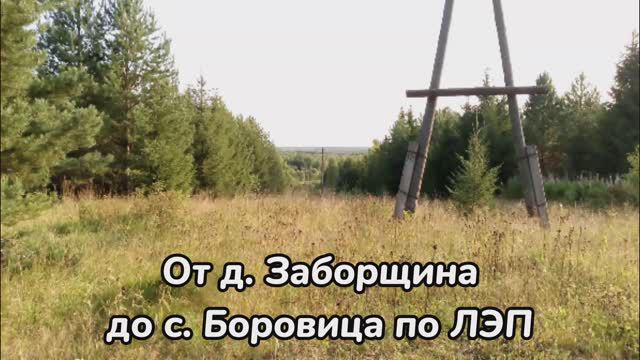 От деревни Заборщина до села Боровица по ЛЭП.mp4