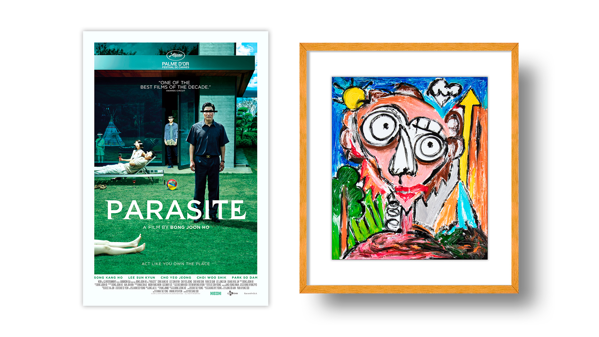 Рисую главную картину из фильма Паразиты / Gisaengchung / Parasite (2019)