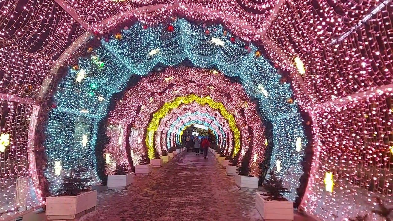 Световой тоннель на Тверском бульваре (13.01.23)