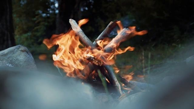 Костёр. Романтичный вечер у костра