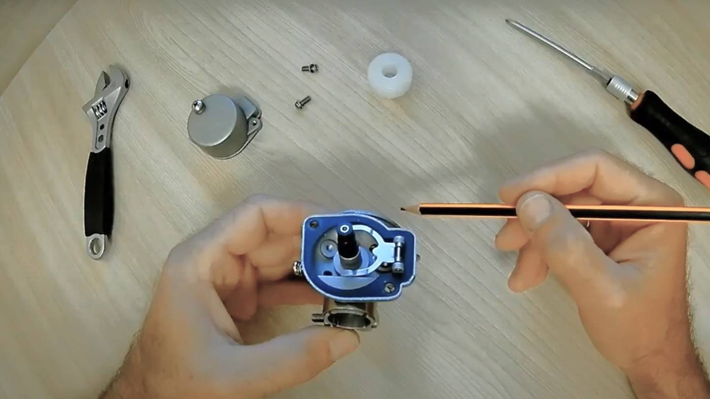 Настройка 'нерегулируемого' карбюратора Hangkay 4