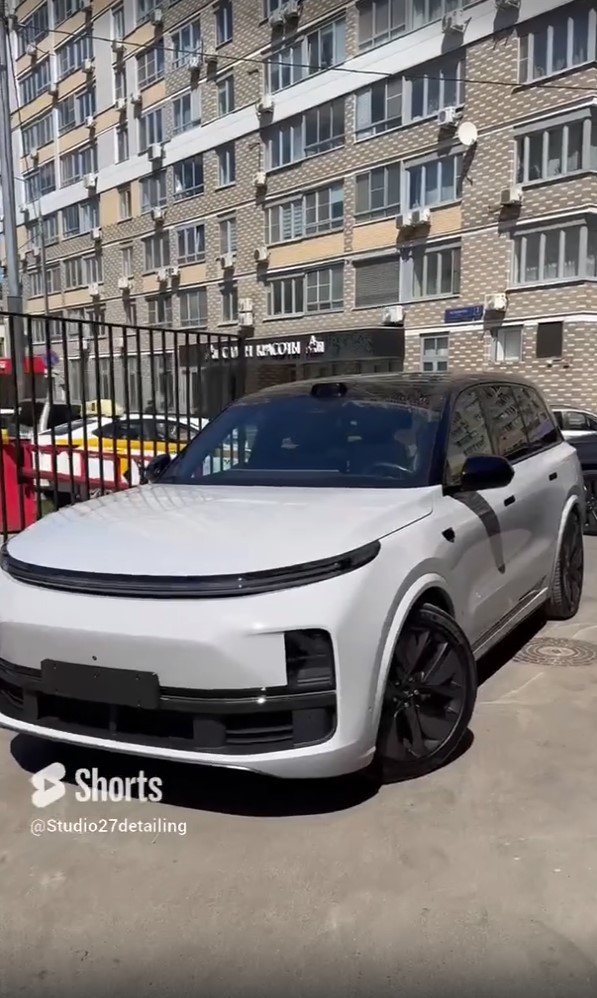 Lixiang L9 оклейка плёнкой STEK👍 Итог работы😎 Серый низ😍Чёрный верх  #детейлинг #lixiangl9