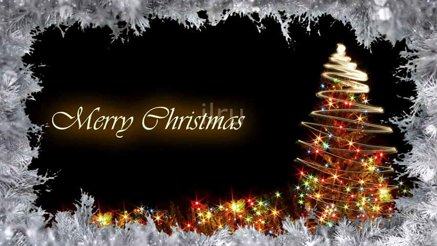 С Рождеством! Красивая Музыкальная открытка