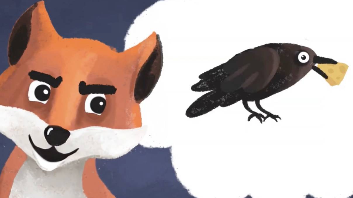 Детская Сказка Лиса и Воробей