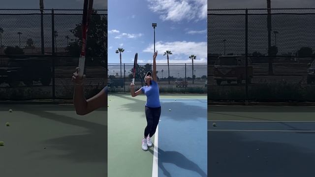 Идеальный ритм движений при подаче. Комментарии - https://odintennis.wixsite.com/tennisplaying