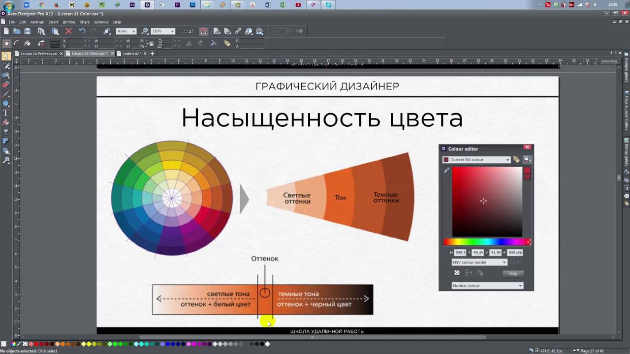 Тренинг "Графический дизайн". Колористика в дизайне