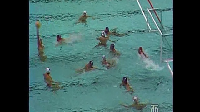 Олимпиада-1980. Водное поло. Гол Владимира Акимова (СССР) в ворота Югославов.