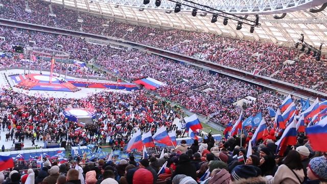 Комбат. Концерт-митинг в «Лужниках», посвящённый Дню воссоединения Крыма с Россией. 18 марта 2022.