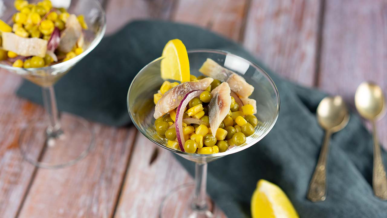 Салат из селедки за 5 минут