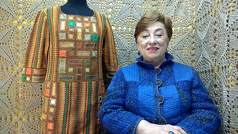 Платье "Позитив от Густава Климта". Мастер-класс по вязанию крючком от О. С. Литвиной.