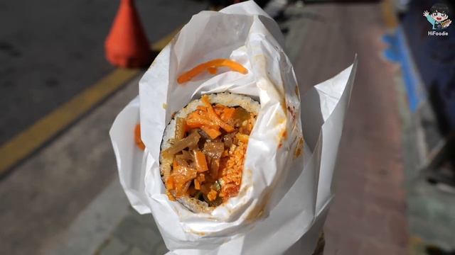 Потрясающая корейская еда, подборка (Gimbab) - корейская уличная еда