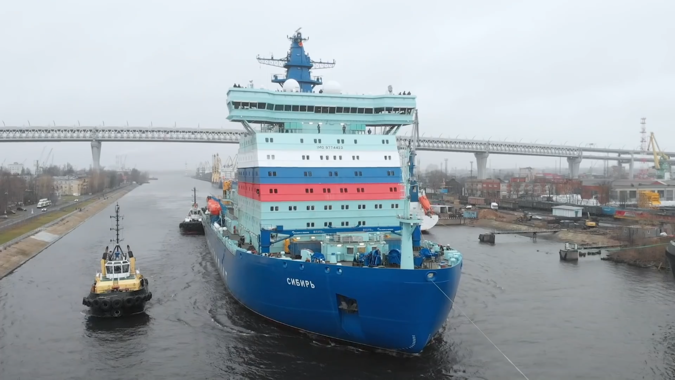 Большой переход. Атомный ледокол «Сибирь» уходит в Мурманск