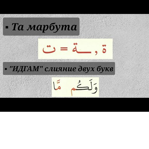 9/18. ТА МАРБУТА И ПРАВИЛО ИДГАМ В КОРАНЕ | ПРАВИЛА ЧТЕНИЯ КОРАНА | #ТАДЖВИД