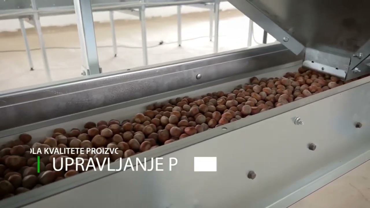 Линия очистки фундука