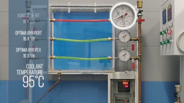 Испытание труб на разрыв Kontur и Бир Пекс