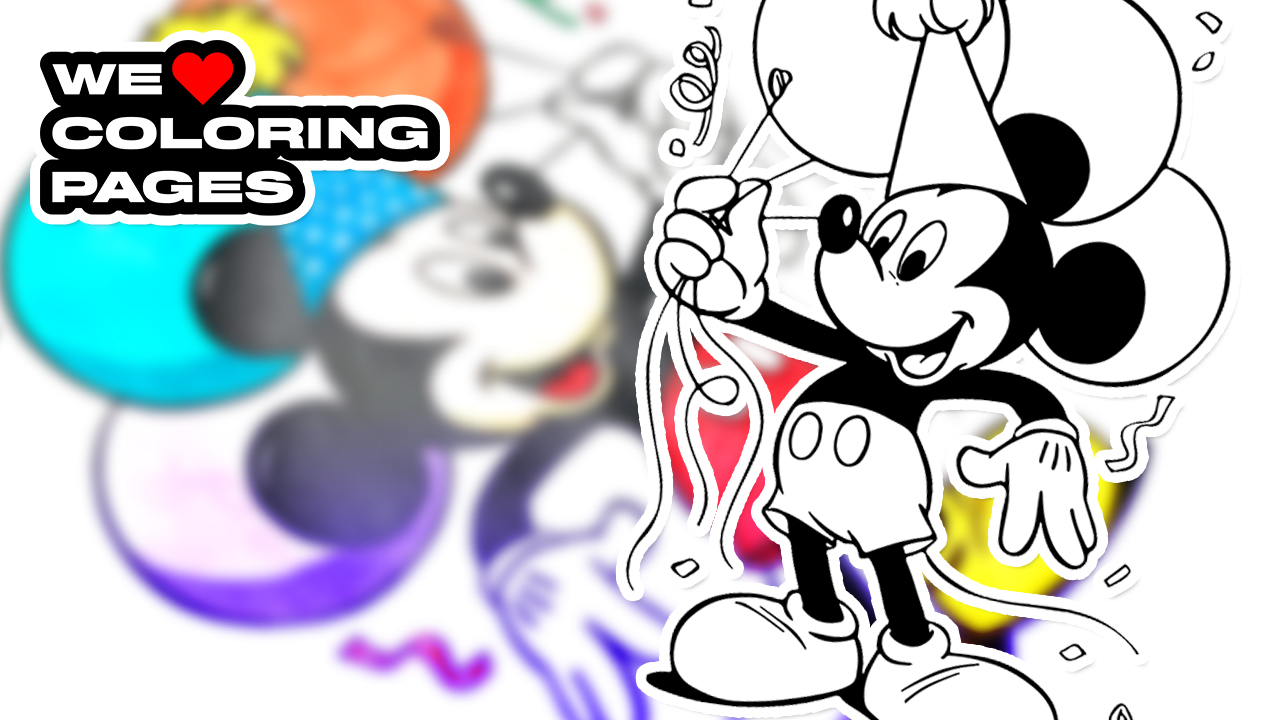 #72 Микки Маус Раскраска | МЫ ❤️ РАСКРАСКИ