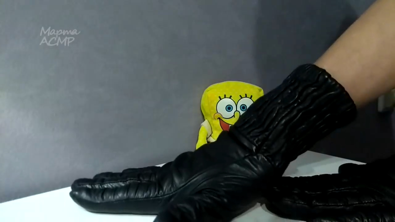 АСМР тригеры ШОУ Кожаные Перчатки-50 оттенков кожаных звуков (без разговоров)