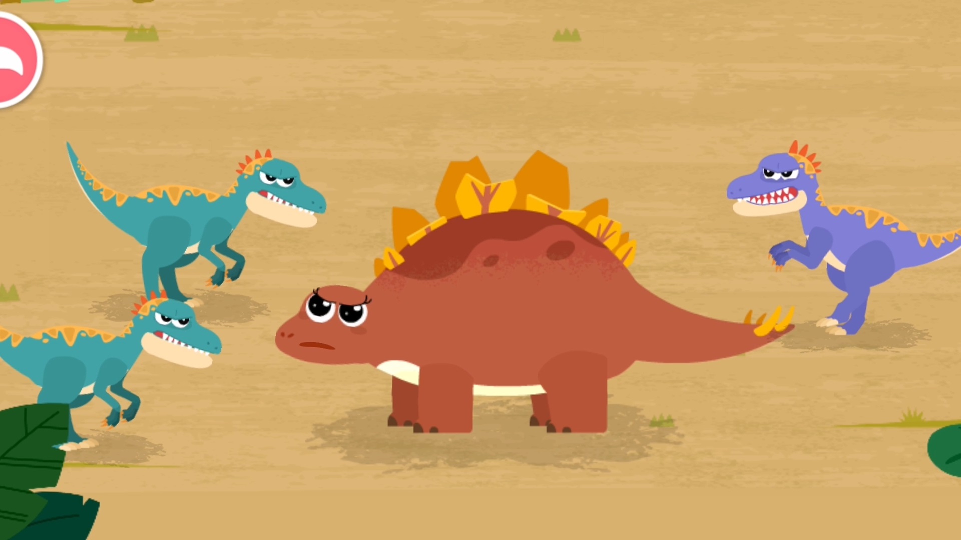 Малышки Панды спасают Стегозавра | Мультфильм про динозавров для детей