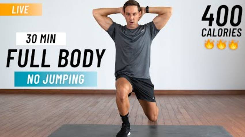 30-минутная жиросжигающая HIIT-тренировка для всего тела - без прыжков