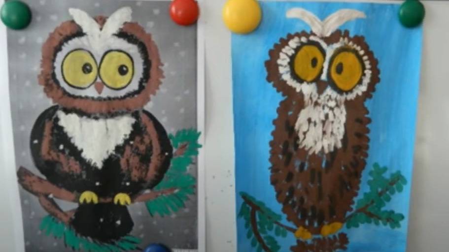 ЗАНЯТИЕ РИСОВАНИЕ Совушка Сова средняя группа