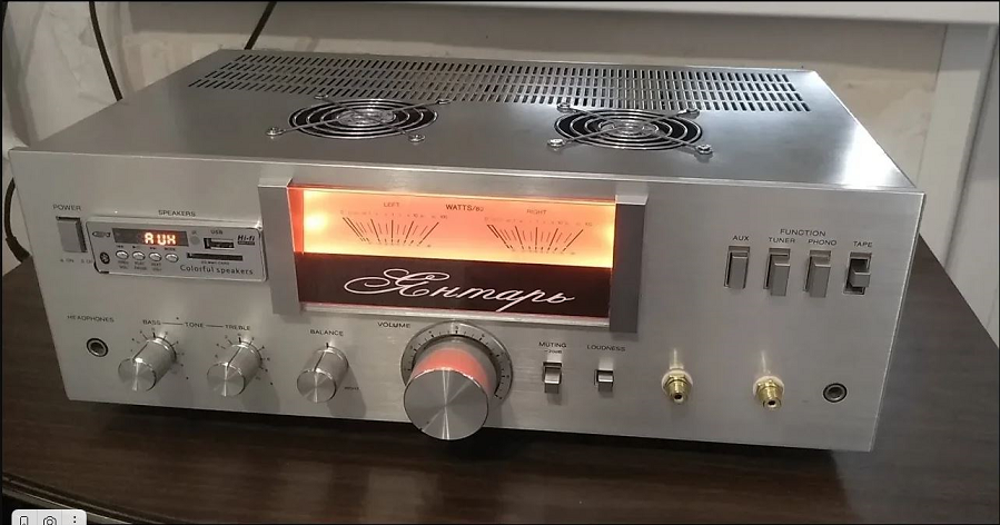 Ламповый двух тактный УНЧ на 6п36с в корпусе от SONY