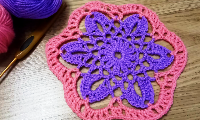 Шестиугольный МОТИВ крючком?Мастер-класс со схемой⭐Показываю фото готовых изделий из мотивов