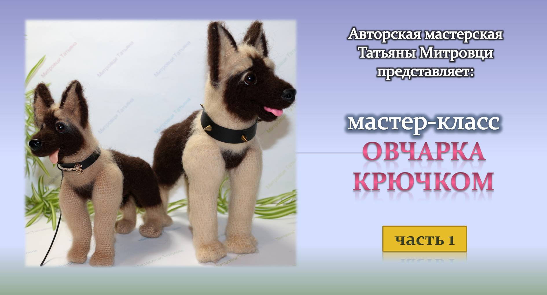 Овчарка крючком (1 часть) Видео МК