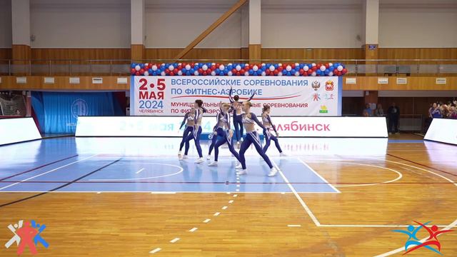 Группа Торнадо г. Челябинск. Аэробика 14-16 лет. Финал. Из трансляции. 04.05.24