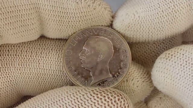 Италия 5 лир, 1927 года.