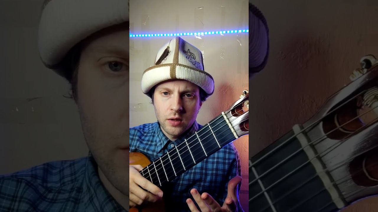 как правильно играть аккорд Dm начинающему на гитаре #shorts