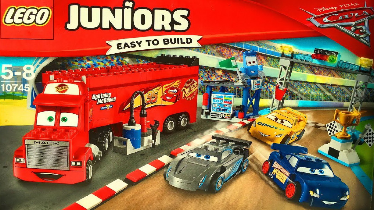 Лего Тачки Мультики про Машинки Молния Маквин Крус Рамирес Флорида 500  Lego Cars